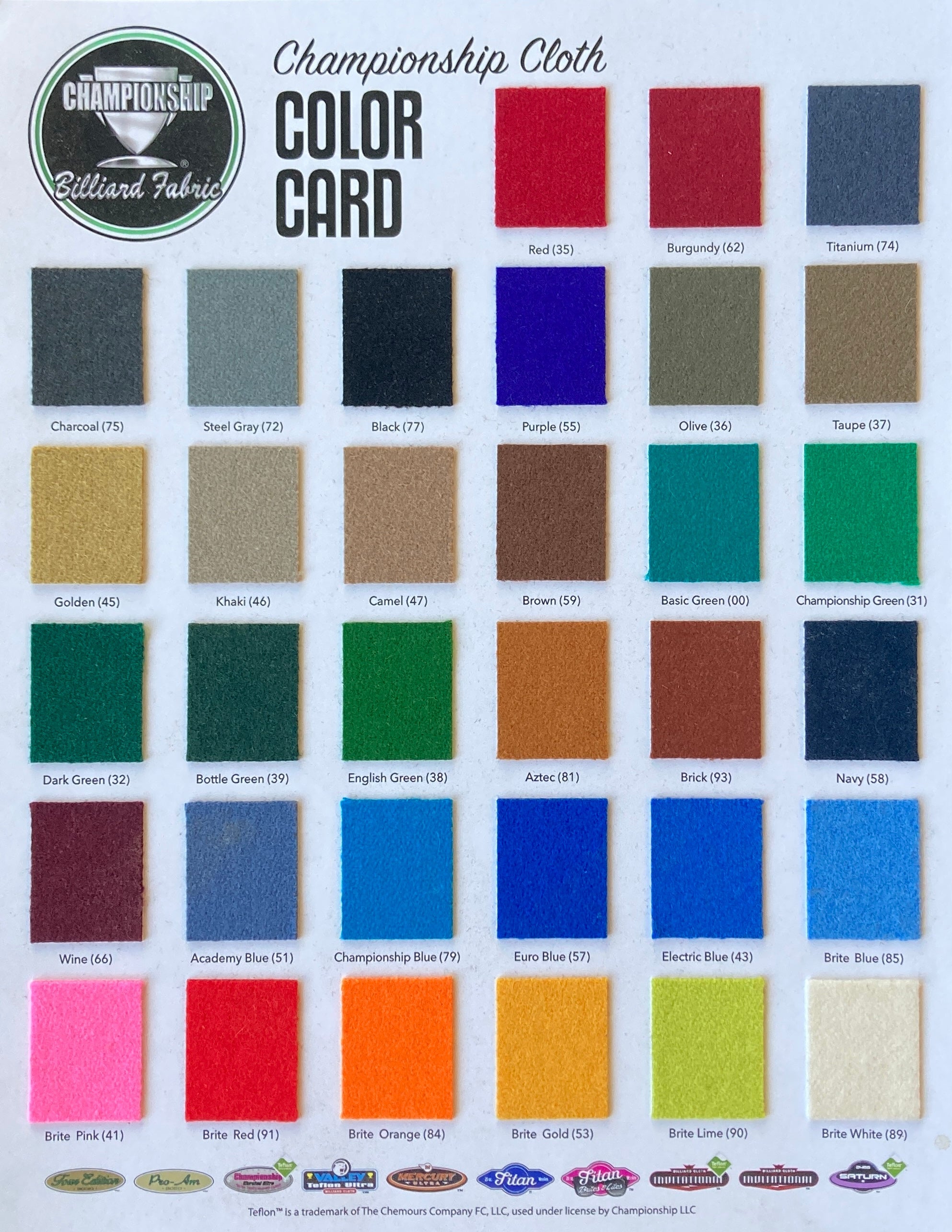 Championship Pool Table Felt