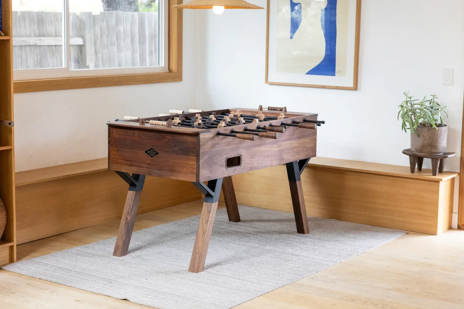 Handcrafted Woolsey Wood Foosball Table – Premium Game Room