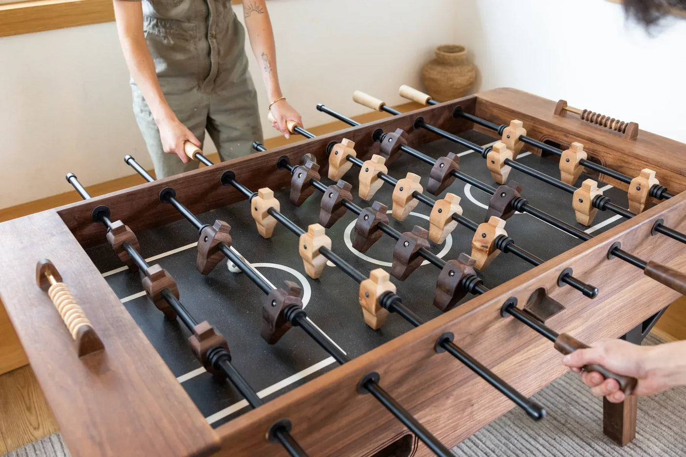 Handcrafted Woolsey Wood Foosball Table – Premium Game Room
