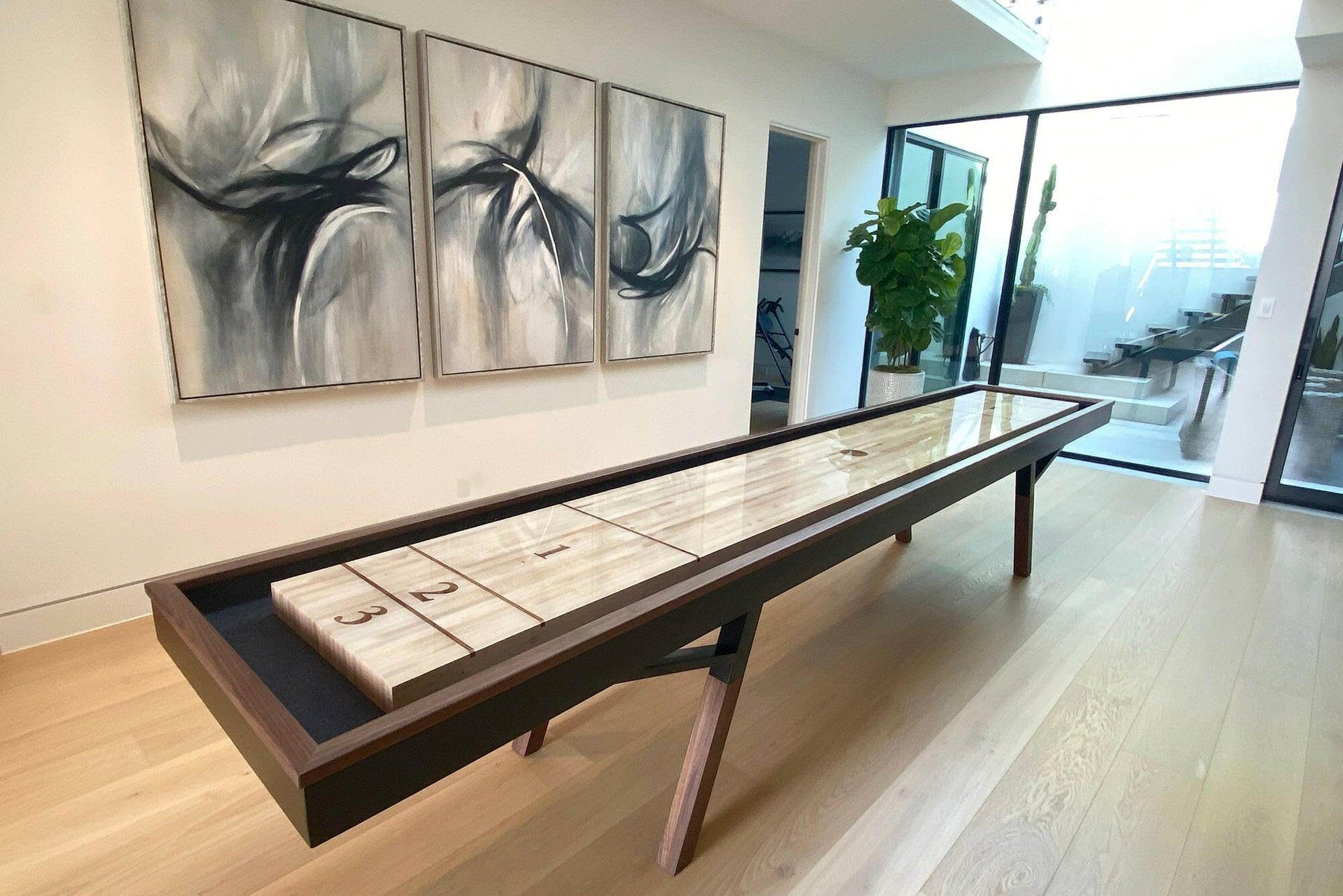 Woolsey Indoor Shuffleboard Table | Modern Handmade Design