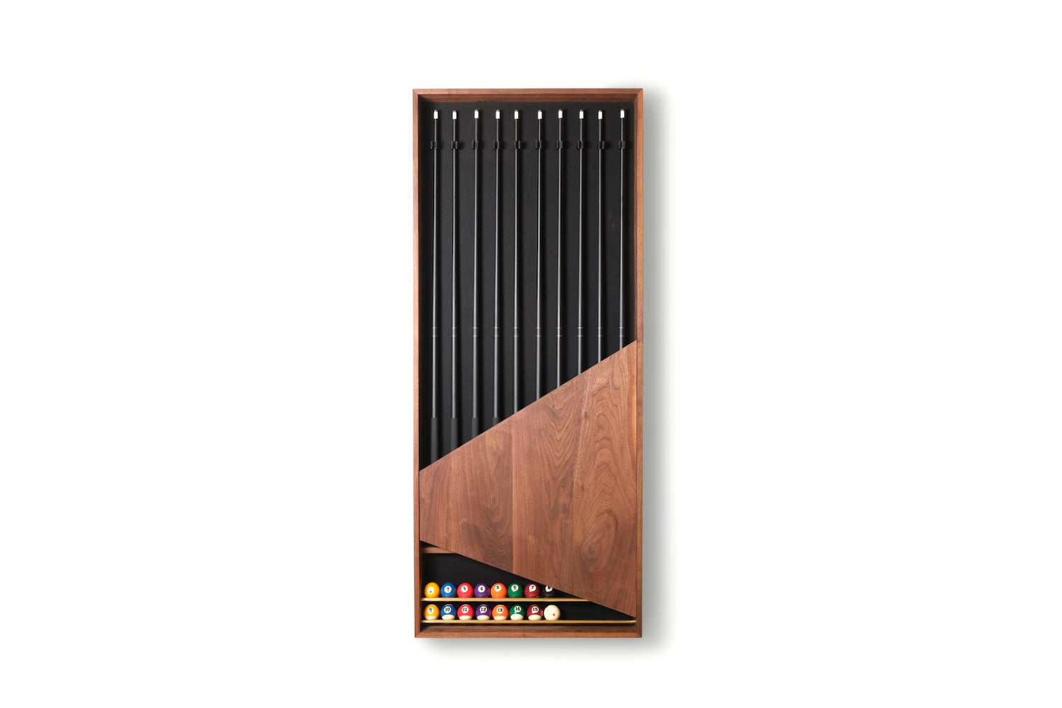 Woolsey Wall Cue Rack – Stylish & Functional Pool Table Storage