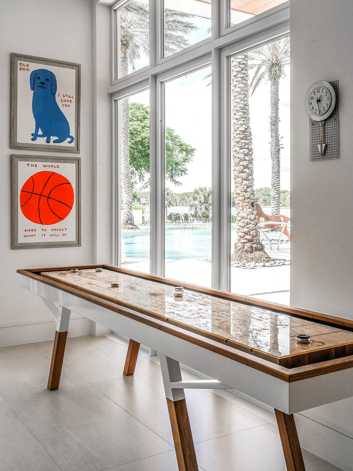 Woolsey Indoor Shuffleboard Table | Modern Handmade Design